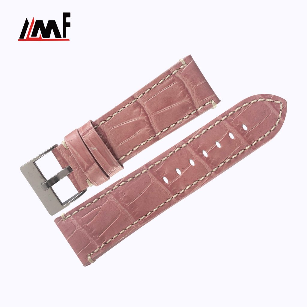 Custom Design Matt Calf Embossed Alligator Grain Watch Bands - Ming Fung